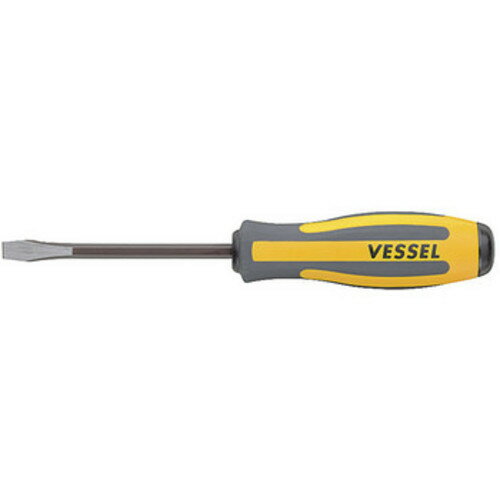 ブランド名 ベッセル 商品名 ベッセル [VESSEL] メガドラタガネドライバー No.970 9.5X120 特長 ・切味抜群、高級タガネ材使用 ・衝撃吸収グリップ・大型ナット ・エラストマー樹脂が衝撃を吸収し手の疲労感を軽減 ・ナット...