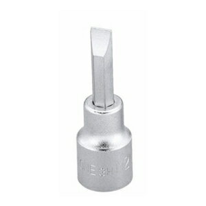 商品名 TONE　ドライバービットソケット　差込角9.5mm　【-6.0】　[3H-M2] 　 特　徴 先端がドライバービット形状のソケットです。 仕　様 -　 サイズ（約） 先端規格：-0.8×6.0mm、軸部長：25.0mm、全長：52...
