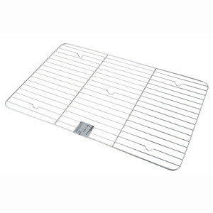 仕様 材質:18-8ステンレス鋼 製品サイズ(約): 縦280mm×横427mm×高さ15mm 重 量(約):276g 商品説明 揚げ物の油切り、食材の水切り等に。 ※品質向上のため予告なく仕様を変更する場合がございます。パッケージのリニュ...