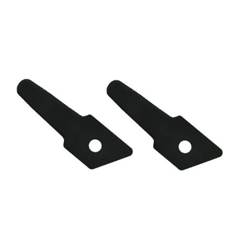 品番 DC-15BF2 用途 物流くん専用替刃 サイズ 本体サイズ（約）：縦57mm×横18mm×高さ1mm 刃渡り：25mm 重量 約5g 材質 刃：ステンレス刃物鋼（フッ素コーティング） 入数 2枚 注意 段ボールのこ 物流くん専用ホル...
