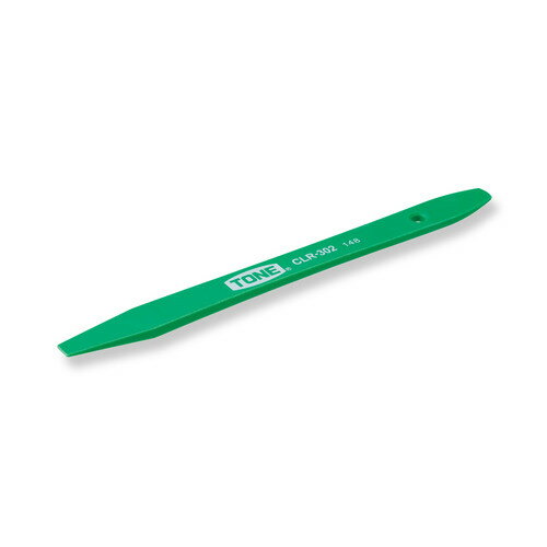 特長 自動車の内張りやパネル・クリップ等の取り外しに。 強くて硬い強化樹脂を採用し、こじる・はがす・引っ張る等の 様々な作業に対応。先端形状が細いので、カバーなどの 取り外しや切欠きにも適している。 品番 CLR-302 仕様 全長：200...