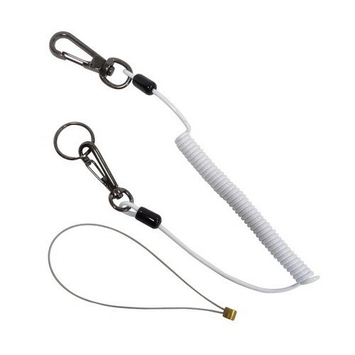 特長 1kgの重さの落下に耐えられる。 軽量だから作業に負担がかからない。 柔軟性・伸縮性に優れている。 最長約1700mmまで伸びても、芯材にステンレスワイヤーを使用し、 コイル形状になっているため復元力が強い。 品番 GTSF-480W...