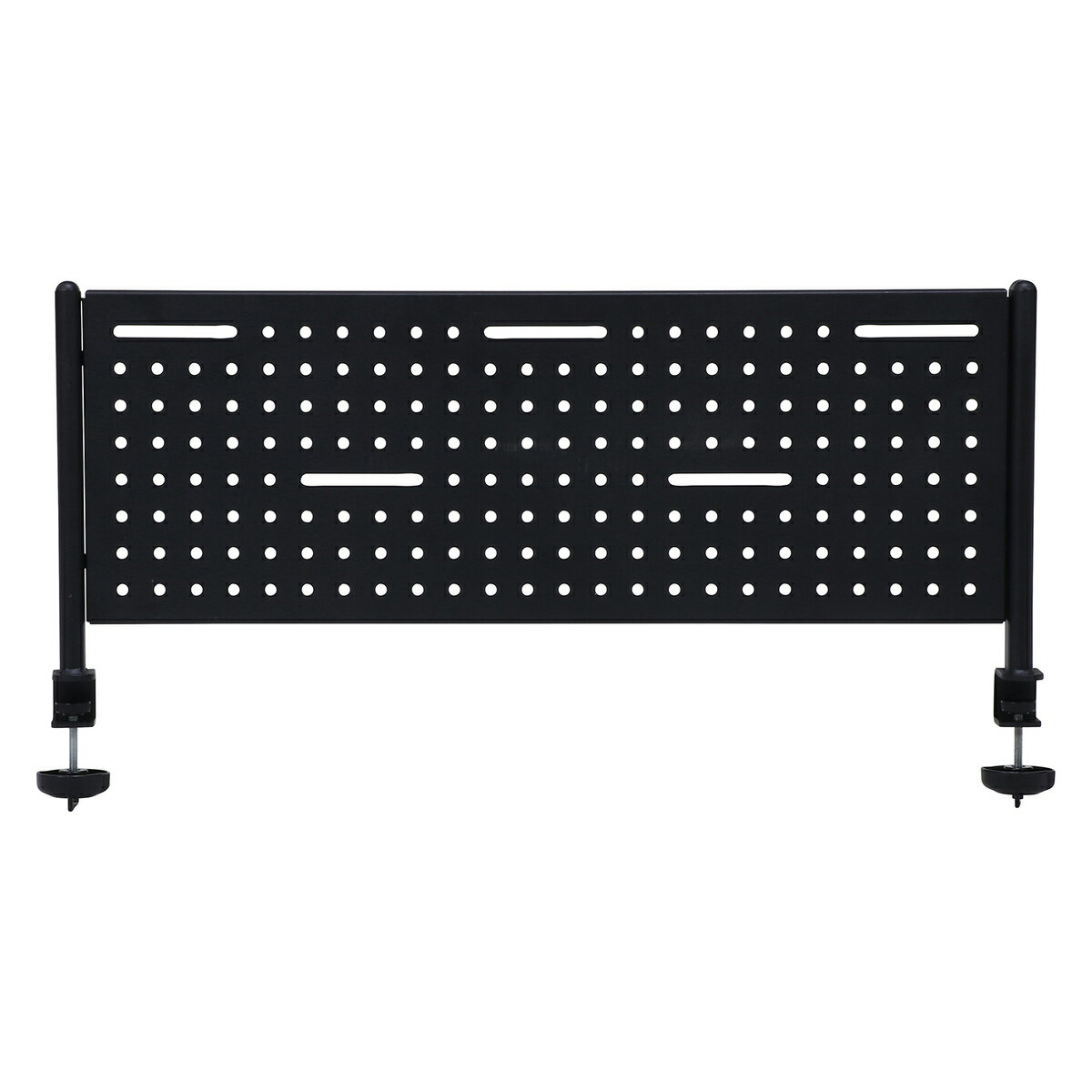 仕様 カラー:ブラック 製品サイズ:幅805×奥行65×高さ365mm 耐荷重(全体):1kg 対応板厚:25mm以下 材質:構造部材/金属(鋼) 重量:3kg お客様組立品 商品説明 壁掛け収納ができるデスクパネル。 ※品質向上のため予告...