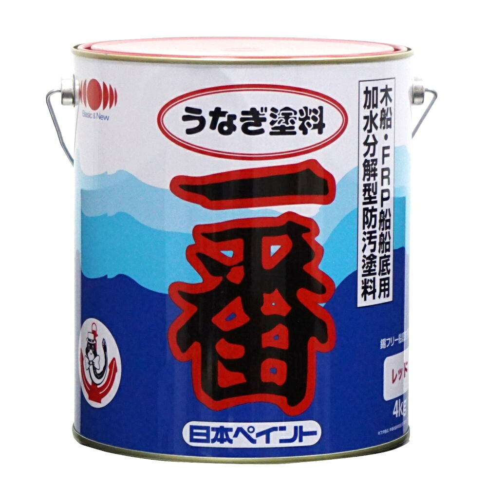 仕様 用途:FRP船の船底、木船の船底 容量:4kg 塗り面積(2回塗り):約14平方m 乾燥時間:塗り重ね時間(20℃)/4時間、没水可能時間(20℃)/6時間 標準塗膜:50ミクロン 特性:加水分解型防汚塗料 うすめ方:塗料の粘度が高く...