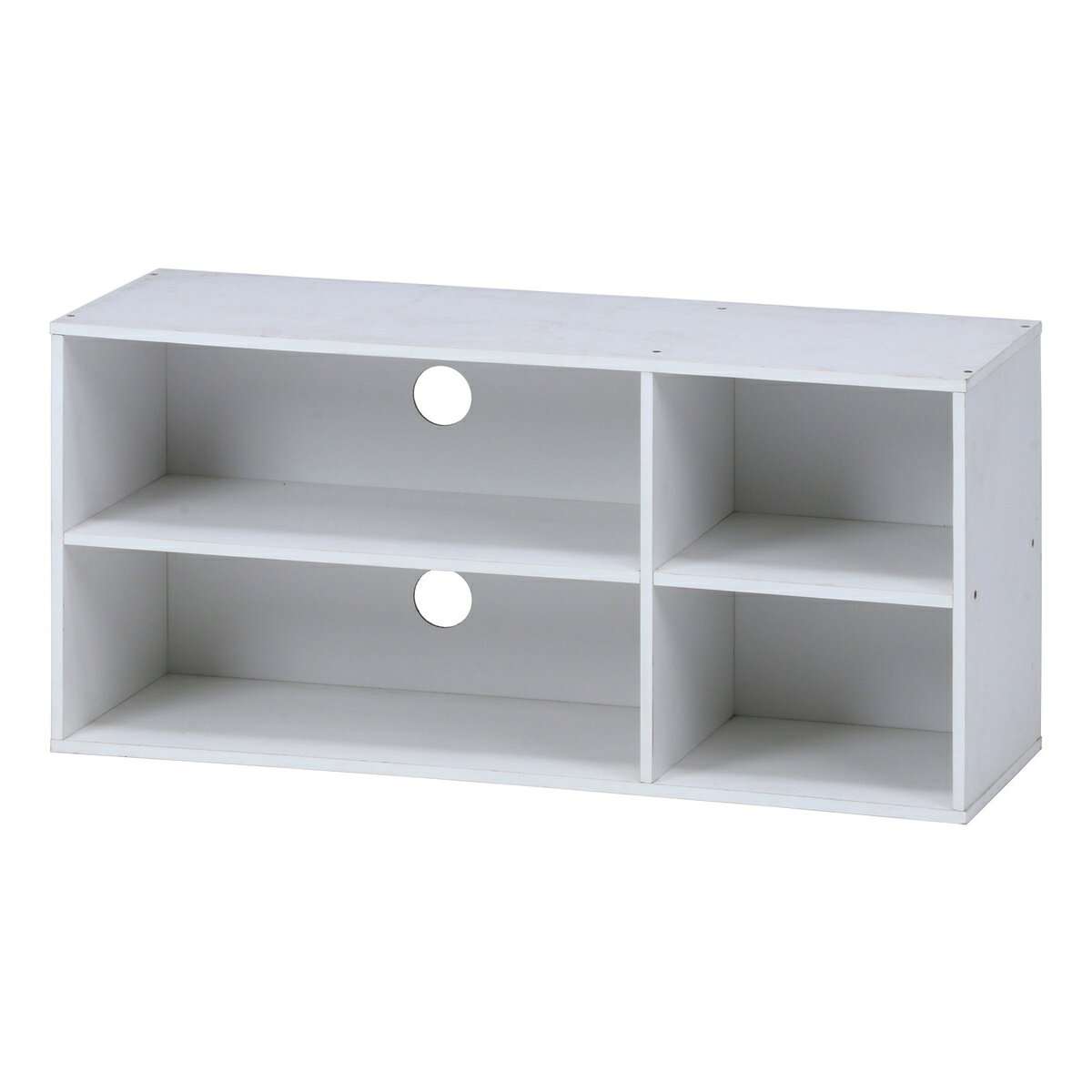 仕様 カラー:ホワイト 製品サイズ:幅890×奥行295×高さ420mm 板厚:12mm 耐荷重(天板):30kg 適用TVサイズ:32V型まで コード穴直径:60mm 組立品 材質:表面材/プリント紙化粧繊維板 製品重量(g) 10000...