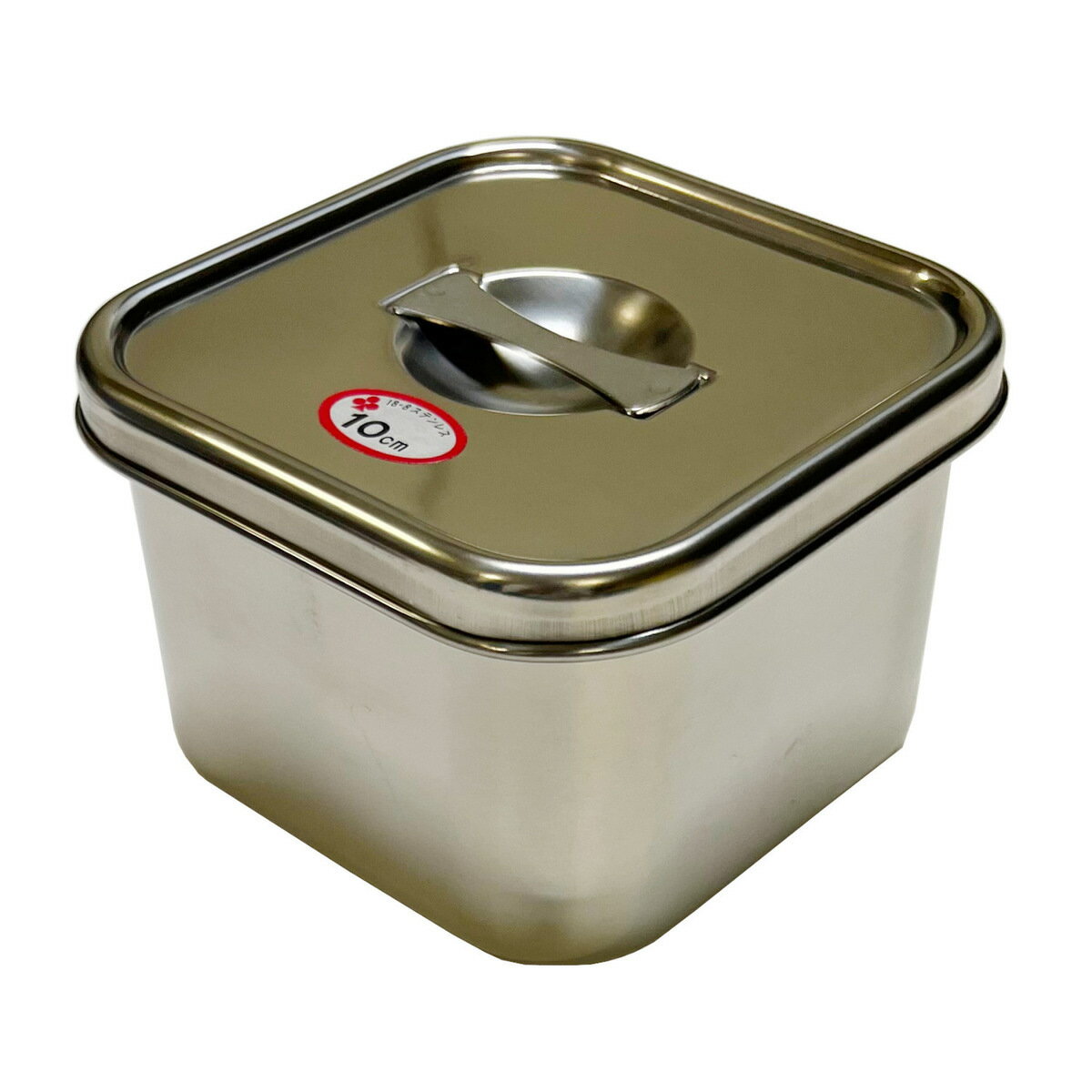 仕様 内容量(約):0.9L 材質:18-8ステンレス 製品サイズ(mm) 幅×奥行×高さ:110×110×75 製品重量(g) 186 商品説明 薬味や小物入れとして。 軽くて錆に強いステンレス製。 蓋に取っ手が付いているため、開け閉めが...