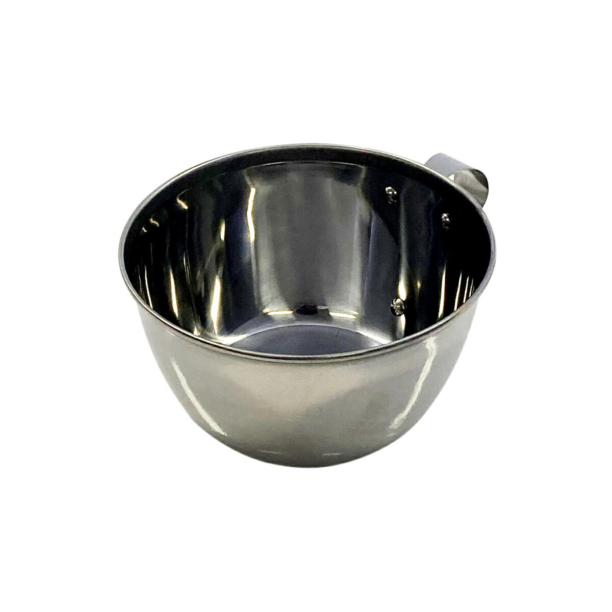 仕様 材質:ステンレススチール カップ径:(約)107mm カップ高さ:(約)57mm 底面径:(約)75mm 重量:(約)90g 取っ手付き ※品質向上のため予告なく仕様を変更する場合がございます。パッケージのリニューアル等につき、商品画...