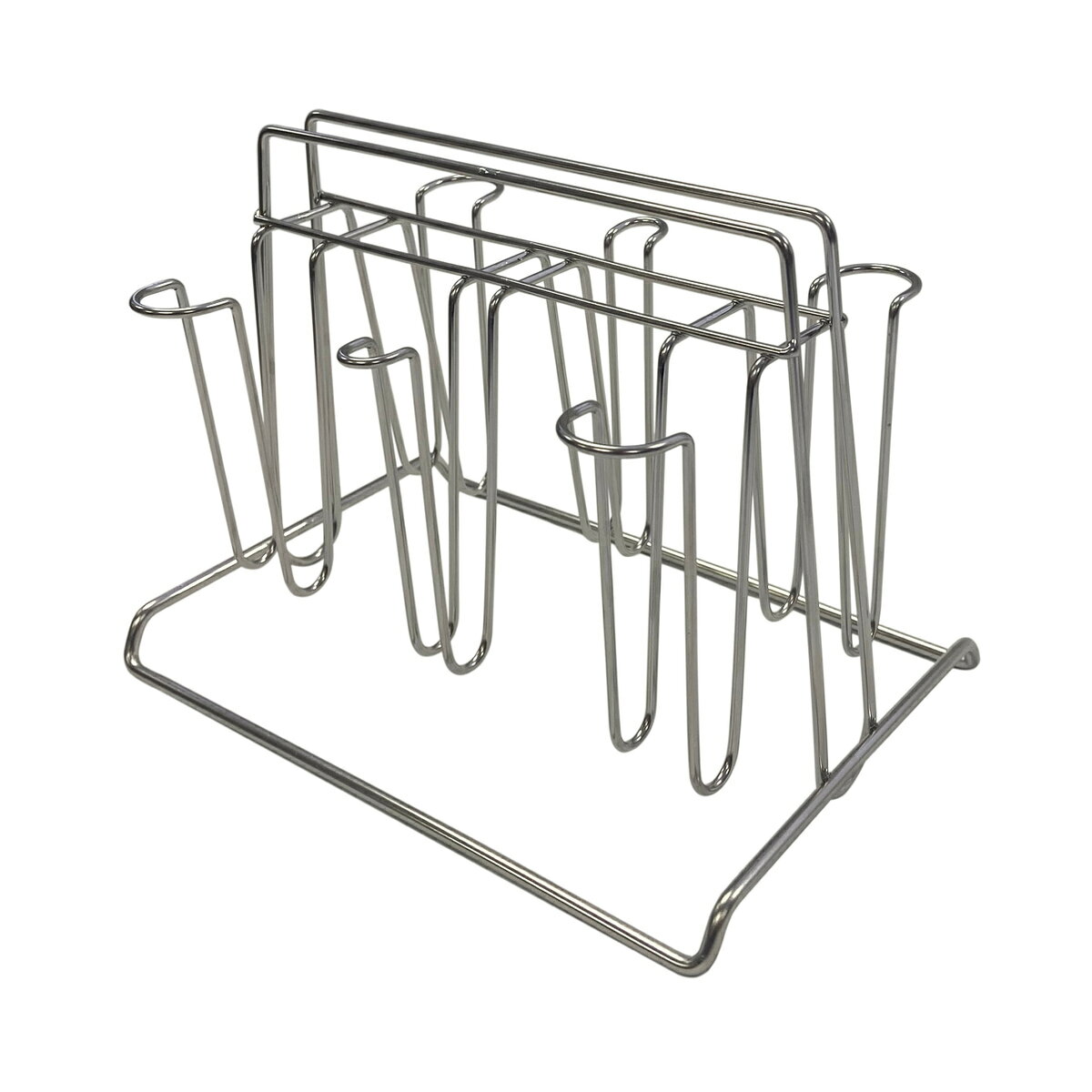 仕様 最大収納可能数:6 材質:ステンレス 製品サイズ(mm) 幅×奥行×高さ:193×130×141 製品重量(g) 232 商品説明 サビにくいステンレス製のコップスタンド。 安定感のあるシンプルなデザイン。 ※品質向上のため予告なく仕...