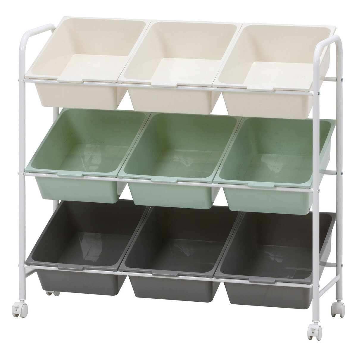 仕様 製品サイズ:幅905×奥行360×高さ860mm 耐荷重:(全体)10kg、(収納)各1.5kg 材質:構造部材/金属(鋼)、表面加工/エポキシ樹脂塗装、構造部材(バスケット)/ポリプロピレン お客様組立品 製品重量(g) 4600 ...
