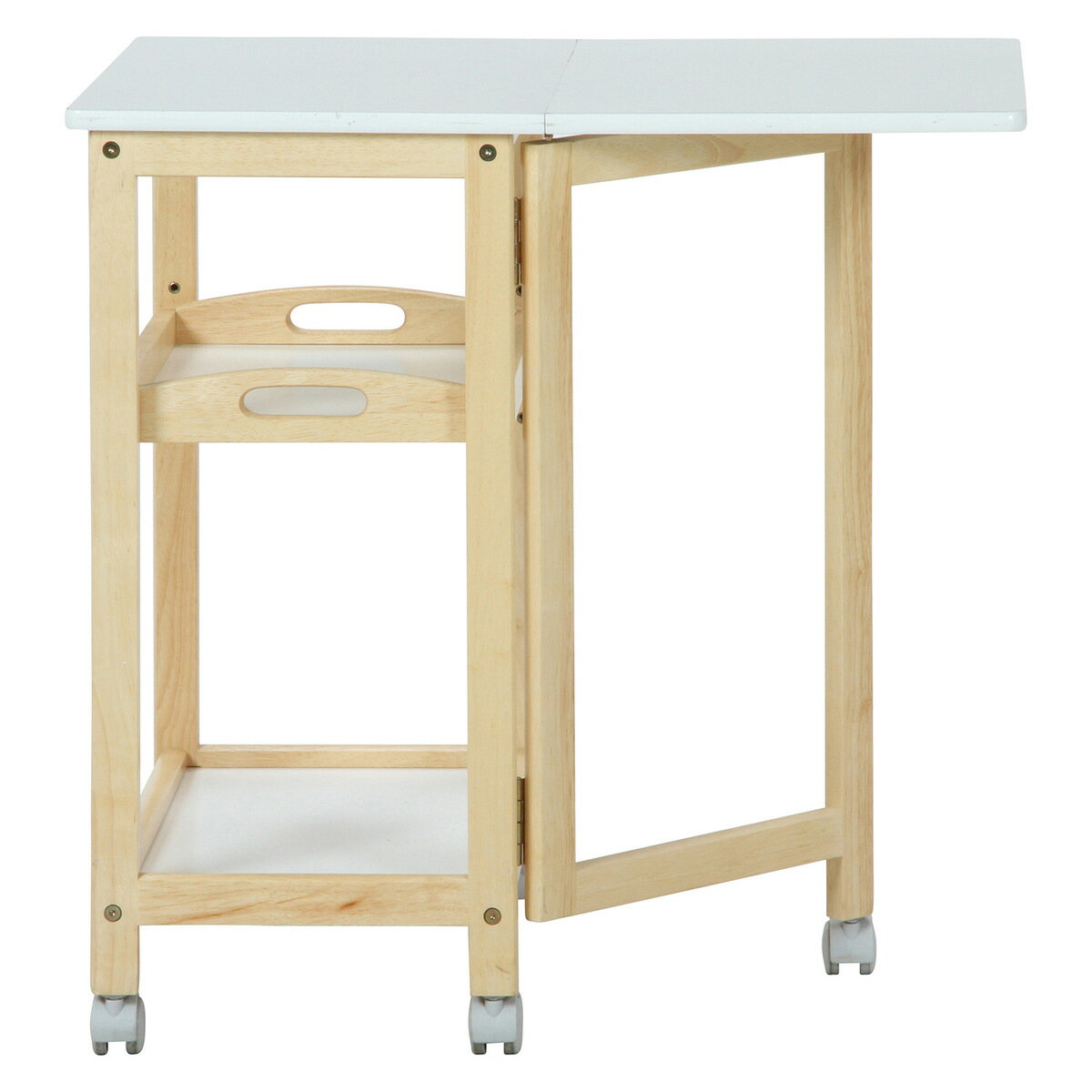 仕様 カラー:WH/NA 製品サイズ:幅350-700×奥行450×高さ695mm 耐荷重(天板):10kg 耐荷重(バタフライ部分):3kg 天板厚み:15mm 材質:甲板の表面材/繊維板(UV塗装)、構造部材/天然木(ラバーウッド,ラッ...