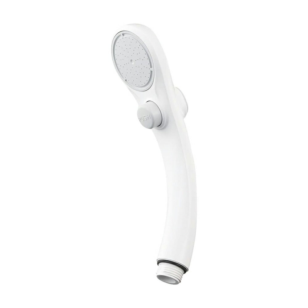 仕様 色:ホワイト 最高使用温度:60度 使用水圧:0.05MPa(流動圧)~0.3MPa(静水圧) 同梱アダプター:2種 材質:ABS樹脂 製品重量(g) 96 商品説明 勢いアップタイプのシャワーヘッドです。 少し強めの肌あたり。 手元...