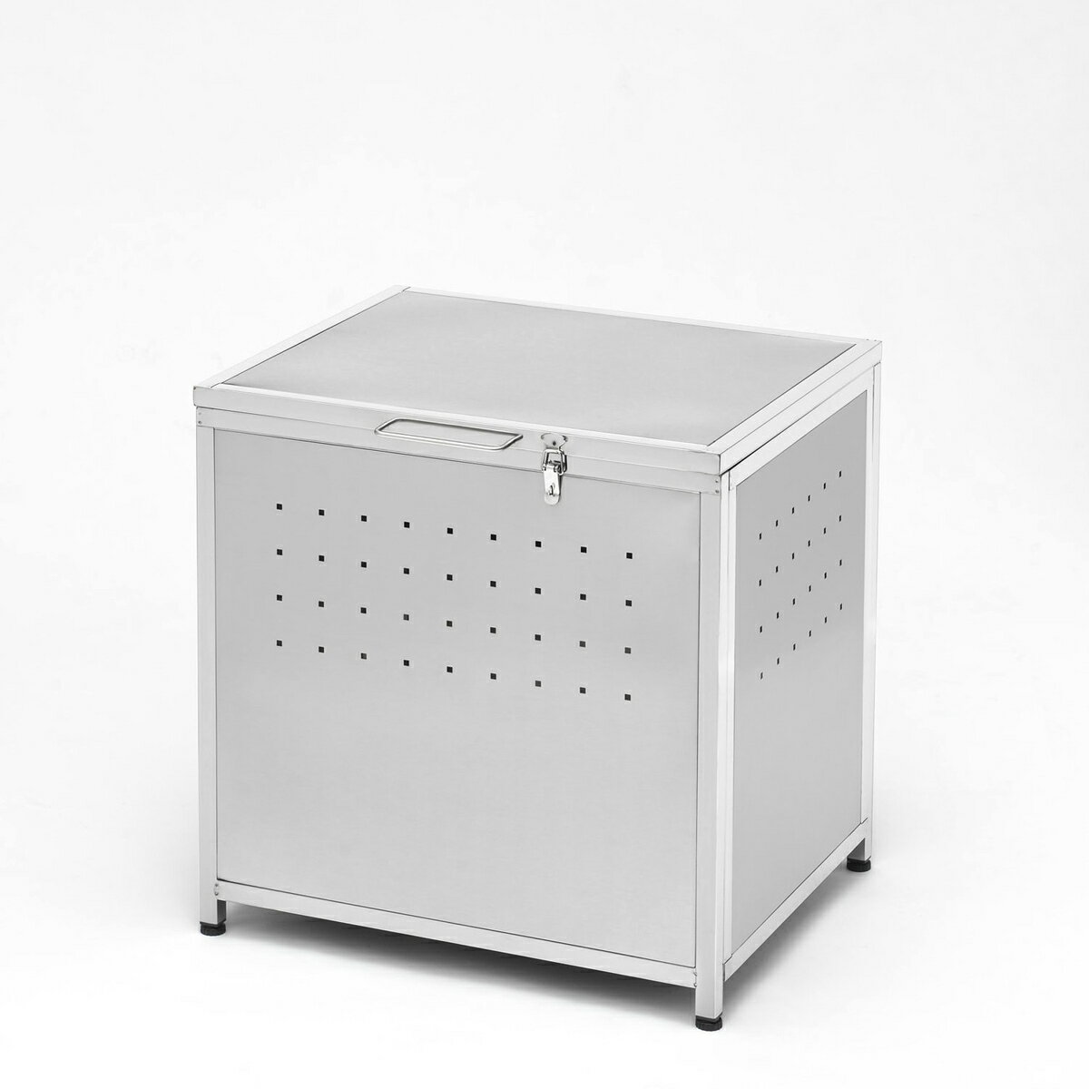 仕様 容量:約130L 製品内寸:幅550×奥行450×高さ520mm 材質:本体/ステンレス、アジャスター/ポリプロピレン,スチール、フタ止めワイヤー/ステンレス,スチール 製品サイズ(mm) 幅×奥行×高さ:600×500×600 製品...