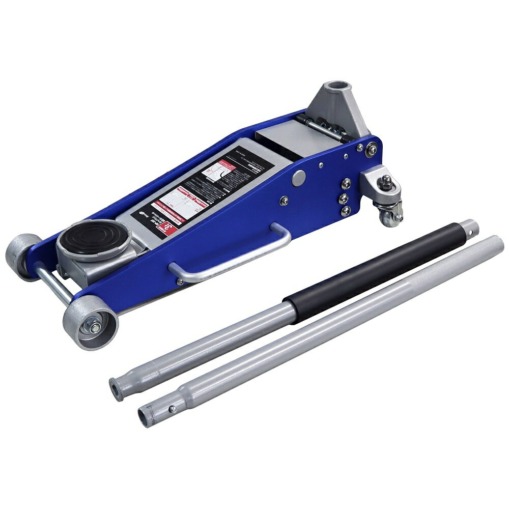 仕様 最大耐荷重:3000kg(最大揚程質量)/29.4kN 最低/最高地上高(約):100mm/465mm ストローク(約):365mm ハンドルサイズ(約):1250mm ハンドル取付後全長(約):1850mm サドルサイズ(約):径1...