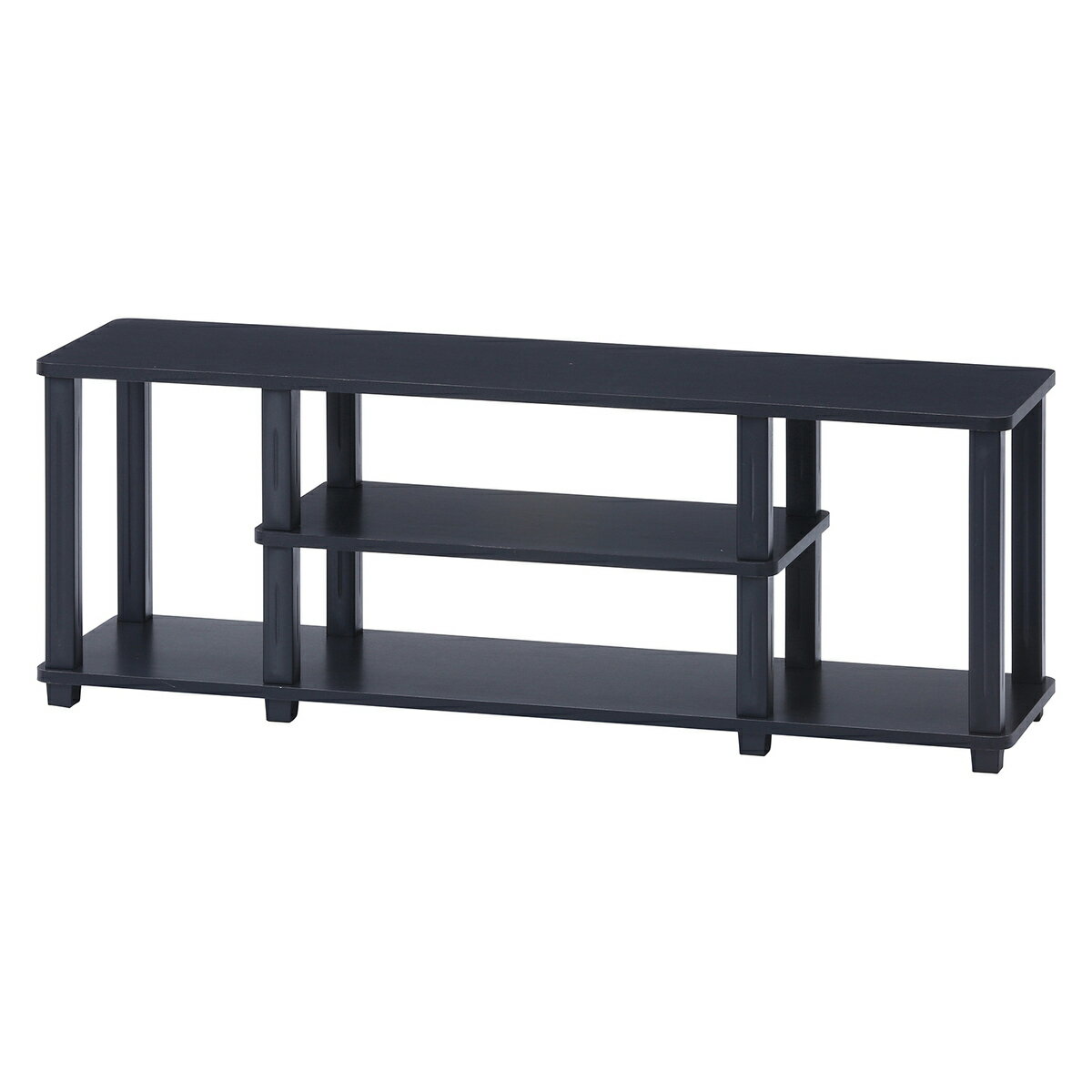 仕様 カラー:ナチュラル×ブラック 製品サイズ:幅1115×奥行295×高さ408mm 耐荷重:天板/15kg、中板/5kg、底板/15kg 天板厚み:15mm 材質:表面材/プリント紙化粧繊維板、構造部材(支柱)/ポリプロピレン お客様組...