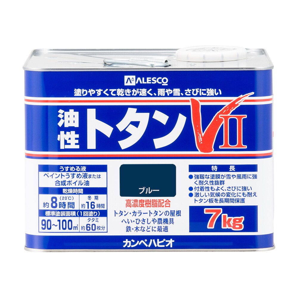 仕様 内容量:7kg 性質:油性 仕上がり:つやあり 塗り面積(1回塗り):90~100平方メートル(タタミ約60枚分) 乾燥時間:20℃/約8時間(塗り重ね24時間以上) 、冬期/約16時間(塗り重ね24時間以上) うすめ液・用具のお手入...