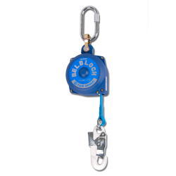 商品名 藤井電工 ツヨロン（TSUYORON） ベルブロック　 BB-35-SN(引寄せロープ付)-JAN-BX 特　徴 建設工事現場・梯子での昇降中の墜落事故を防止するベルト巻取り式墜落防止器具 建設工事現場・梯子等の昇降中などで広い範囲...