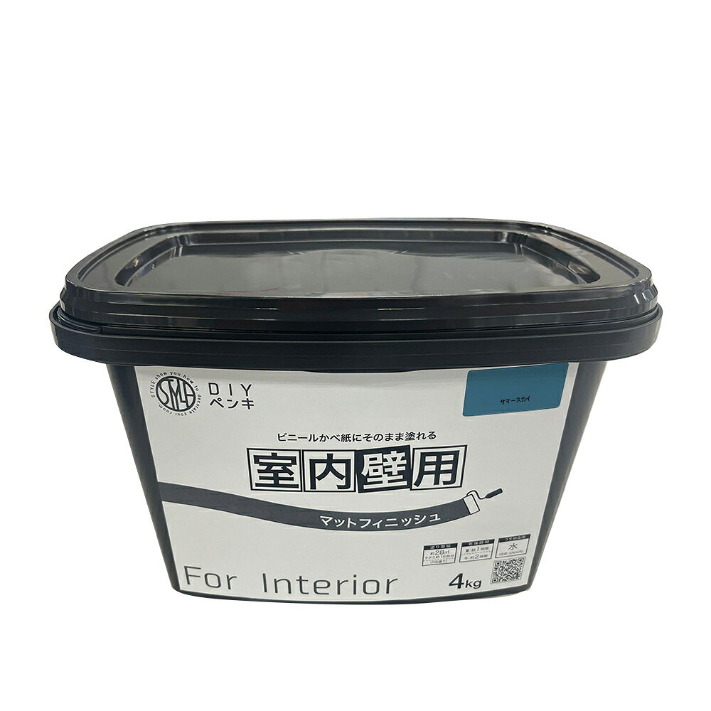 仕様 内容量:4kg 性質:水性 塗り面積(1回塗り):約28平方メートル 乾燥時間:夏30℃/約1時間(塗り重ね4時間以上) 、冬10℃/約2時間(塗り重ね6時間以上) うすめ液・用具の後始末:塗料の粘度が高く塗りにくい時は、水で少しうす...