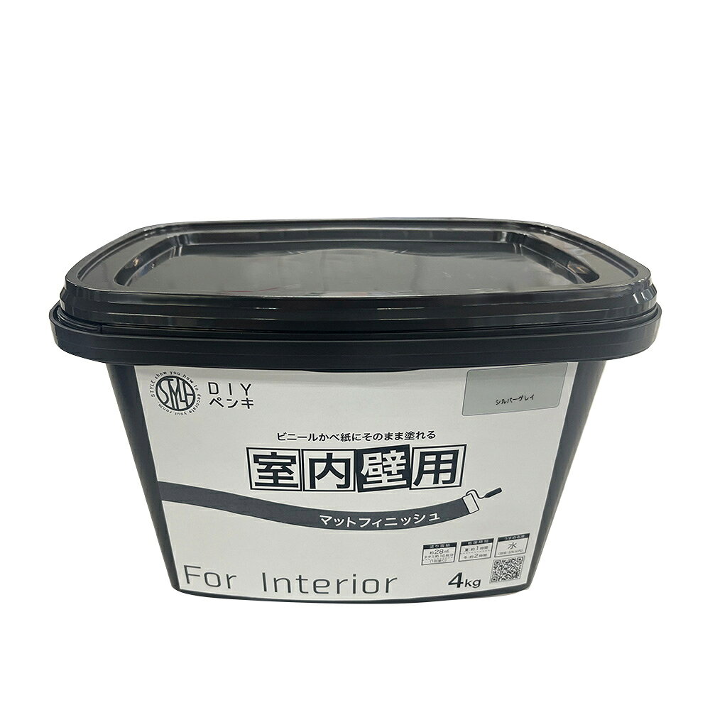 仕様 内容量:4kg 性質:水性 塗り面積(1回塗り):約28平方メートル 乾燥時間:夏30℃/約1時間(塗り重ね4時間以上) 、冬10℃/約2時間(塗り重ね6時間以上) うすめ液・用具の後始末:塗料の粘度が高く塗りにくい時は、水で少しうす...