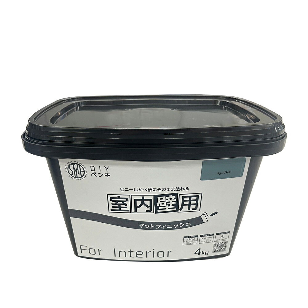 仕様 内容量:4kg 性質:水性 塗り面積(1回塗り):約28平方メートル 乾燥時間:夏30℃/約1時間(塗り重ね4時間以上) 、冬10℃/約2時間(塗り重ね6時間以上) うすめ液・用具の後始末:塗料の粘度が高く塗りにくい時は、水で少しうす...