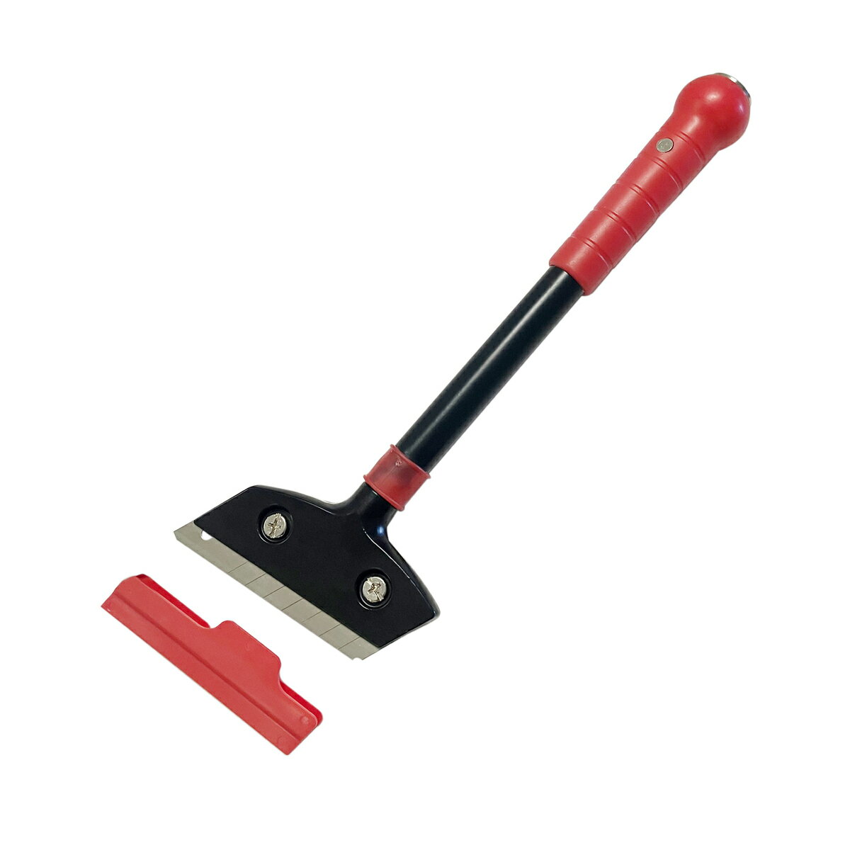 仕様 用途:ガラスやタイルの清掃、汚れやシールの除去等に サイズ:M 刃厚:0.5mm 保管時にも安心なブレードカバー付き ハンマーで強く叩けるグリップエンドを採用 替刃式 製品サイズ(mm) 幅×奥行×高さ:115×35×320 製品重量...