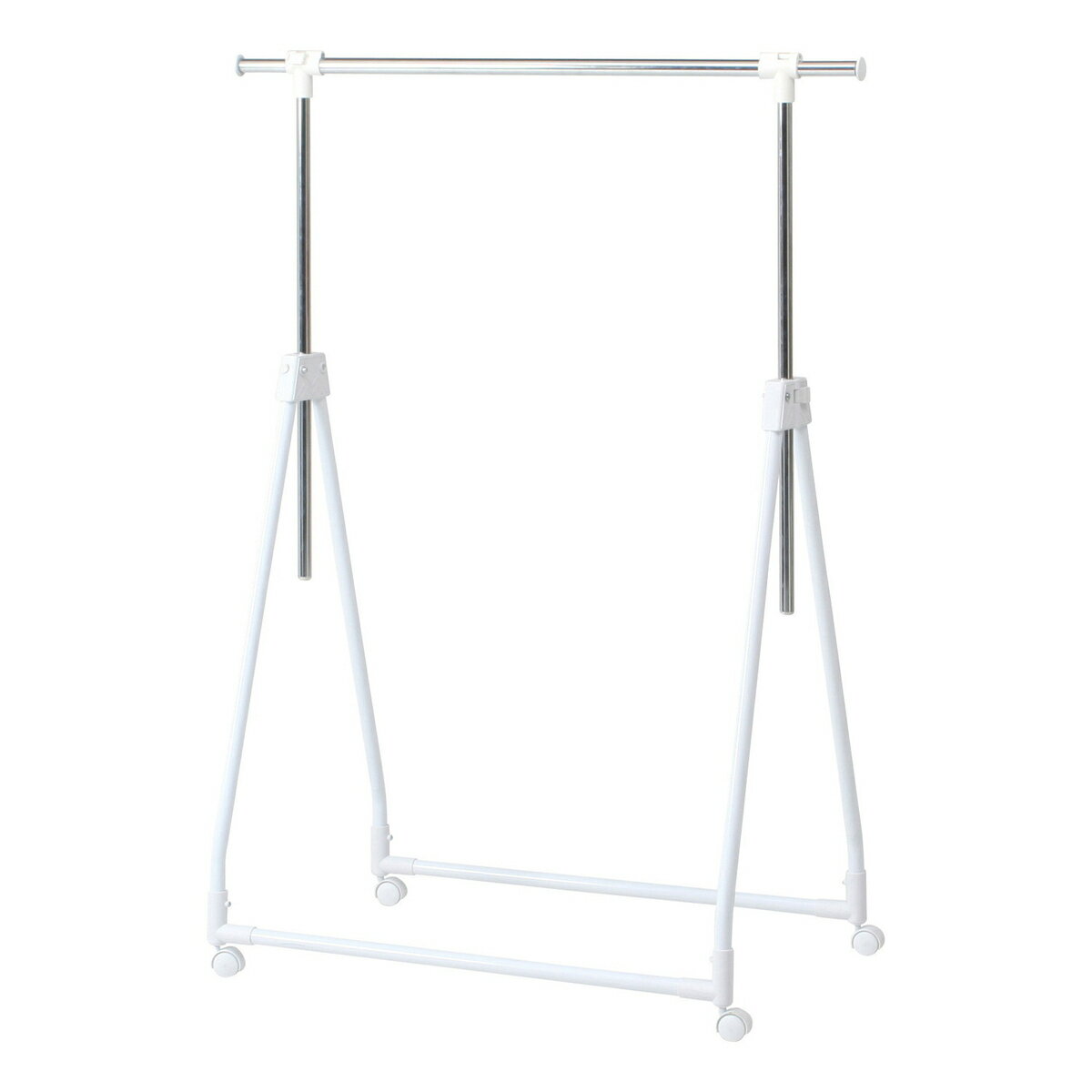 仕様 カラー:ホワイト 製品サイズ:幅840-1270×奥行480×高さ1670mm 耐荷重(中央):15kg 耐荷重(左右延長部):2kg 折りたたみサイズ:840×115×1030mm 素材:構造部材/金属(鋼)、表面加工/エポシキ樹脂...