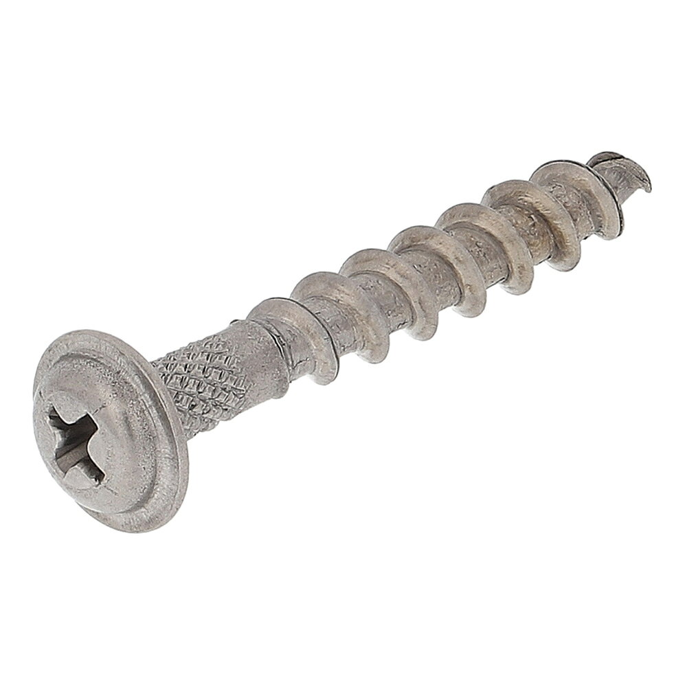 仕様 入数:50本 ネジの呼び:6mm ねじ部長さ:30mm 頭部径(ナット二面幅):11.5mm 頭部形状:ナベ頭 材質:ステンレス製 商品説明 コーナー部やコバ部へも完璧な施工が可能です。 穿孔、タップ、取り付けを一工程で行います。 ピ...