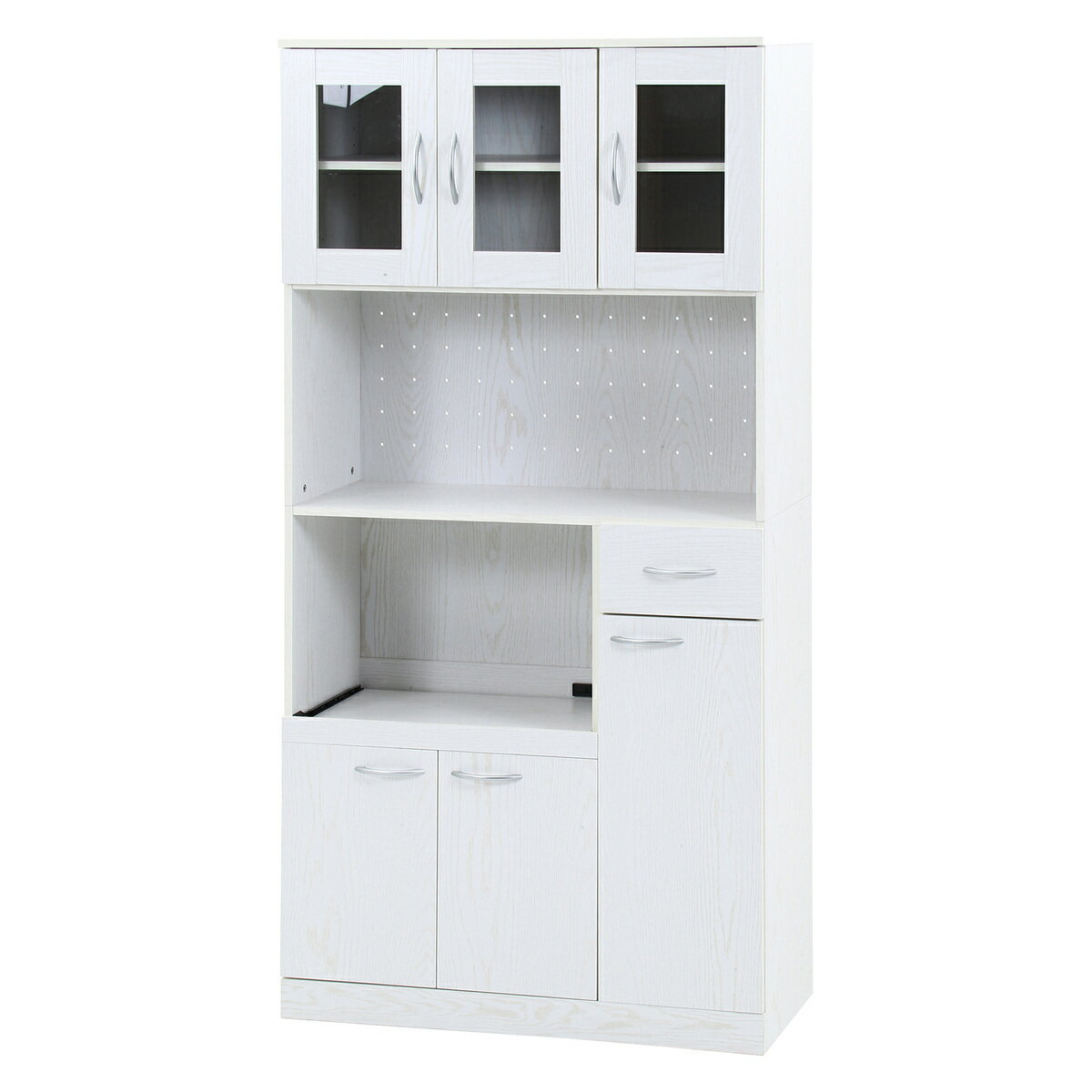 仕様 製品サイズ(約):幅885×奥行398×高さ1800mm お客様組立品 製品重量(g) 60000 商品説明 収納たっぷり、使いやすいハイキッチンボード。 ※品質向上のため予告なく仕様を変更する場合がございます。パッケージのリニューア...