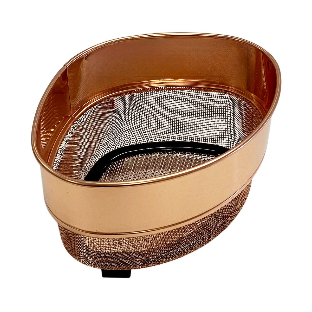 仕様 用途:調理中のゴミや食器内の食べ残しの始末など、シンクを衛生的かつ快適に使用する際に サイズ(約):奥行140×幅180×高さ115(足含む) 重量(約):175g 容量:1.4リットル メッシュ0.4×16メッシュ 材質:銅、ABS...