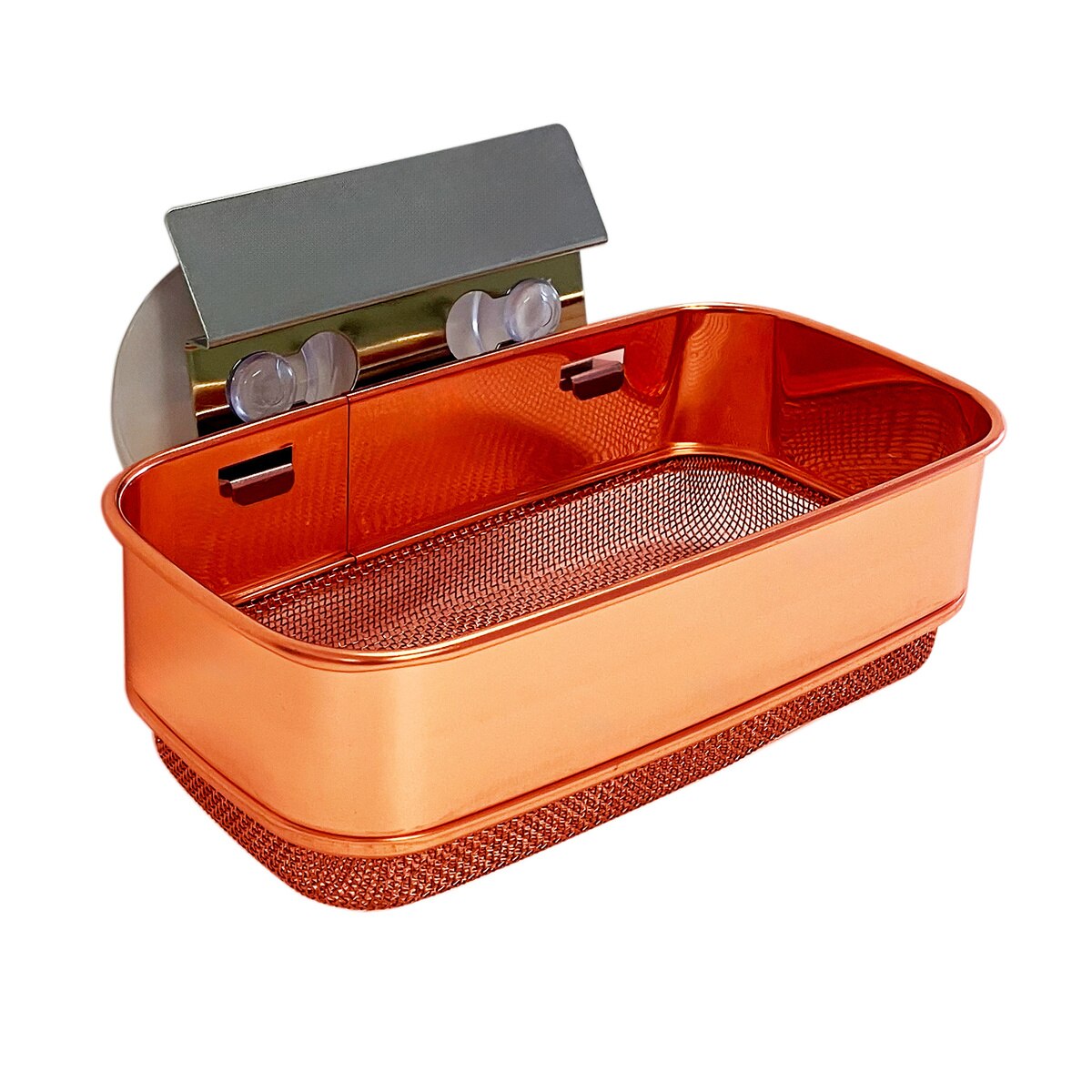 仕様 用途:スポンジの水切りと保管を衛生的に行う際に サイズ(約):奥行95×幅180×高さ60mm 重量(約):165g(付属品含む) メッシュ0.4×16メッシュ 材質:銅、抗菌ステンレス鋼、塩化ビニール 日本(燕市)製 製品サイズ(m...