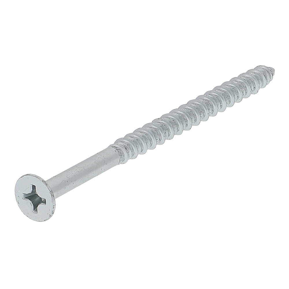 仕様 入数:100本 ネジの呼び:6mm ねじ部長さ:70mm 頭部径:ナット二面幅:12mm 頭部形状:サラ頭 材質:スチール製 シルバービック処理 商品説明 プラグ不要のため、穿孔径は小径でよいです。 高いねじ山と低いねじ山の両機構で相...