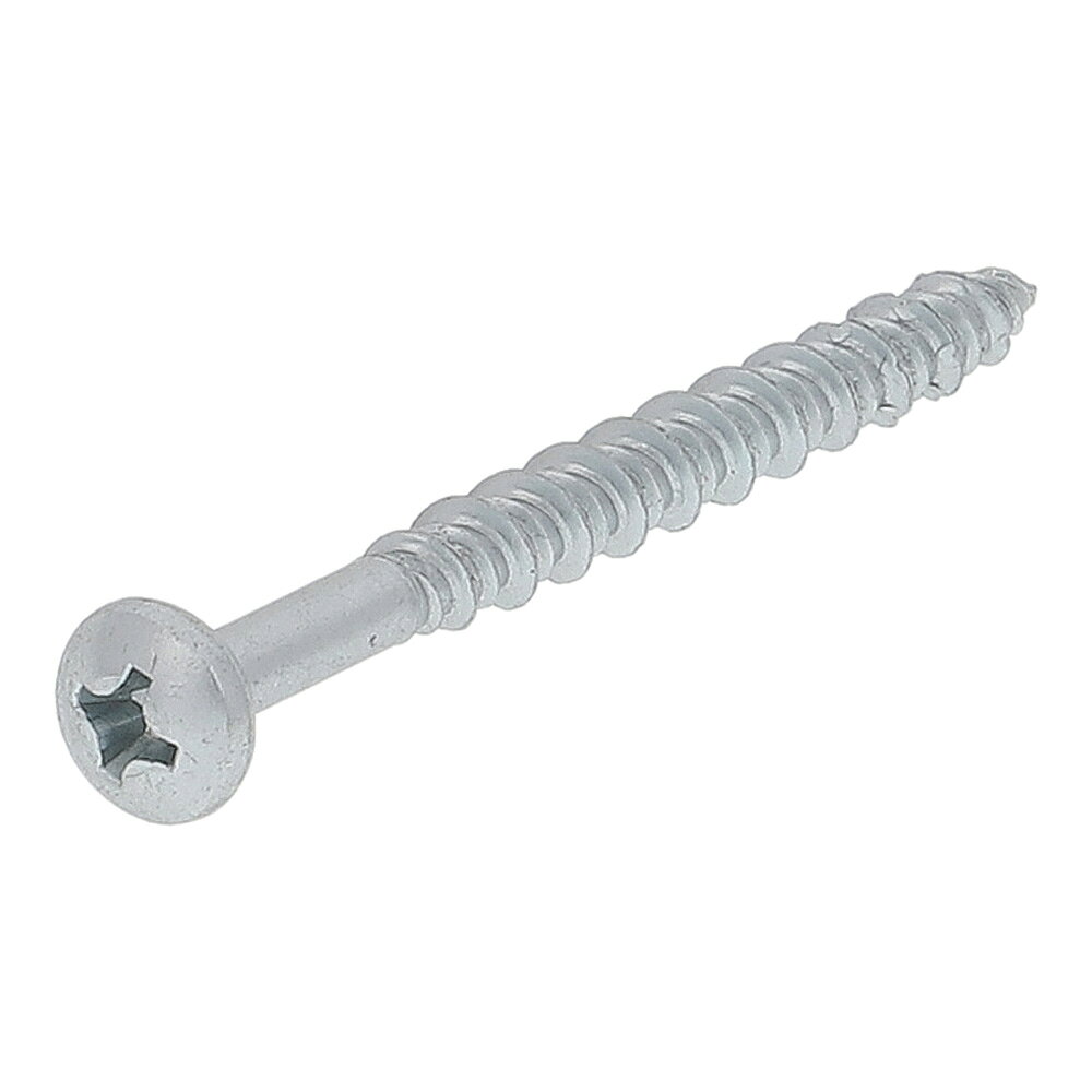 仕様 入数:100本 ネジの呼び:4mm ねじ部長さ:35mm 頭部径:ナット二面幅:7.2mm 頭部形状:ナベ頭 材質:スチール製 シルバービック処理 商品説明 プラグ不要のため、穿孔径は小径でよいです。 高いねじ山と低いねじ山の両機構で...