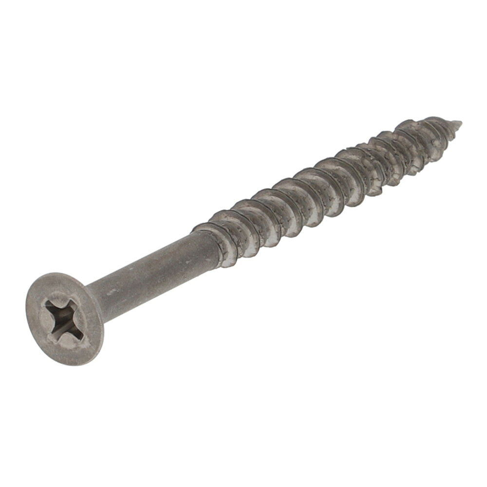 仕様 入数:50本 ネジの呼び:5mm ねじ部長さ:40mm 頭部径:ナット二面幅:9mm 頭部形状:サラ頭 材質:ステンレス製 商品説明 プラグ不要のため、穿孔径は小径でよいです。 高いねじ山と低いねじ山の両機構で相手材にしっかりと固着し...