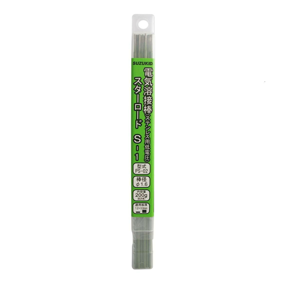 仕様 棒径:1.6 内容量:200g 適用板厚:1.2~3.0mm 商品説明 低電圧ステンレス用溶接棒。 ライムチタニア系。 SUS304対応。 鉄とSUSの異材溶接はこちらをご使用ください。 ご使用の溶接機の容量と溶接対象物等によりご選定...