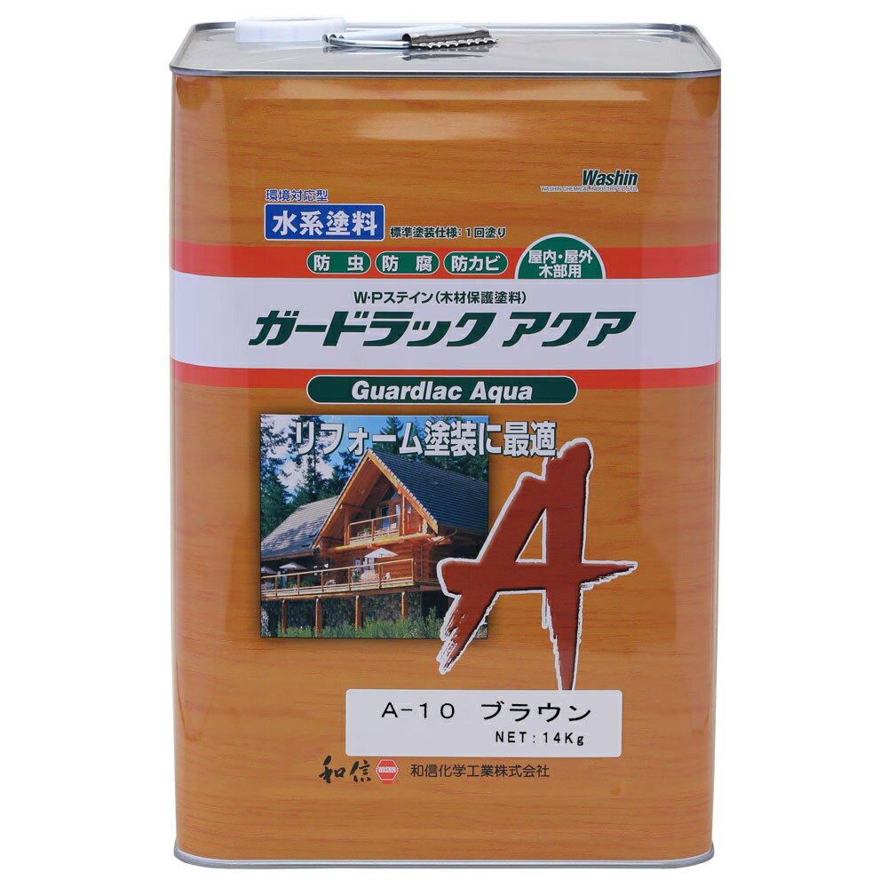 仕様 色:ブラウン 容量:14kg 塗面積:約140平米(畳約85枚) 乾燥時間:一晩養生(20℃) うすめ液:水 商品説明 用途:ウッドデッキ、ガーデンテーブル、プランターなどの屋外木部に。低臭なので、屋内の木部にも使えます。 塗り直しな...