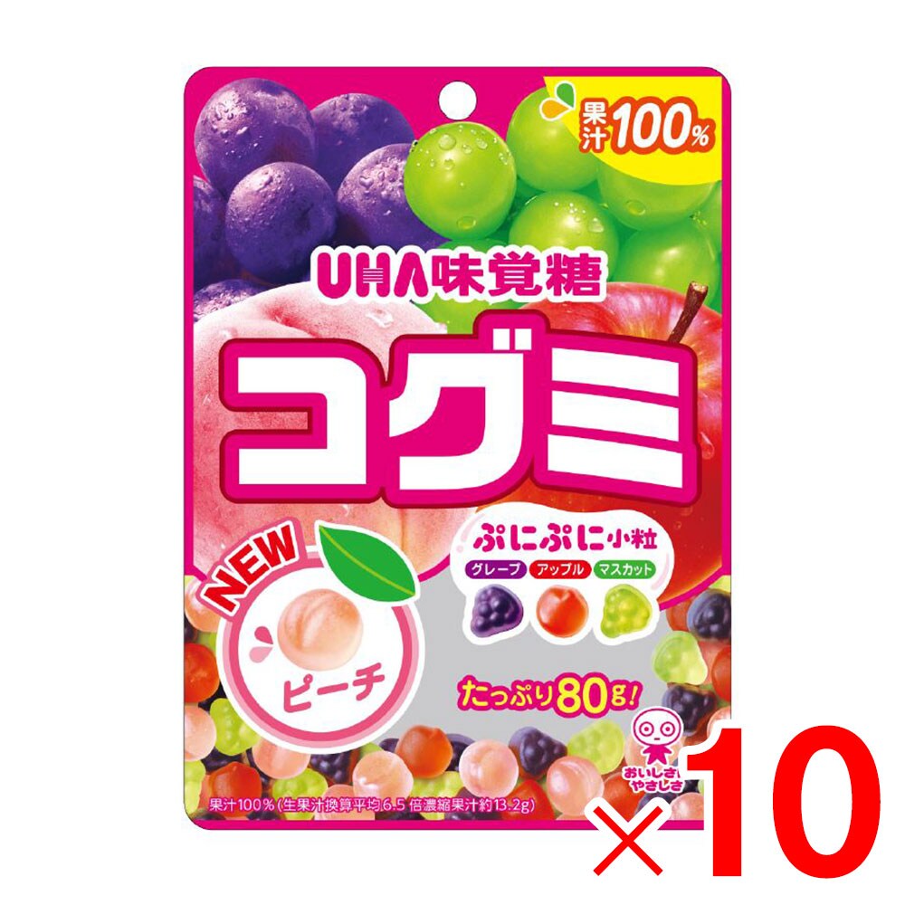 仕様 エネルギー:248kcal 本品に含まれるアレルギー物質(特定原材料及びそれに準ずるもの):もも・りんご・ゼラチン 内容量:80g/1袋 商品説明 果汁100%のぷにぷに小粒グミ。 人気のピーチ味が仲間入りしました。 1粒ずつ食べても...