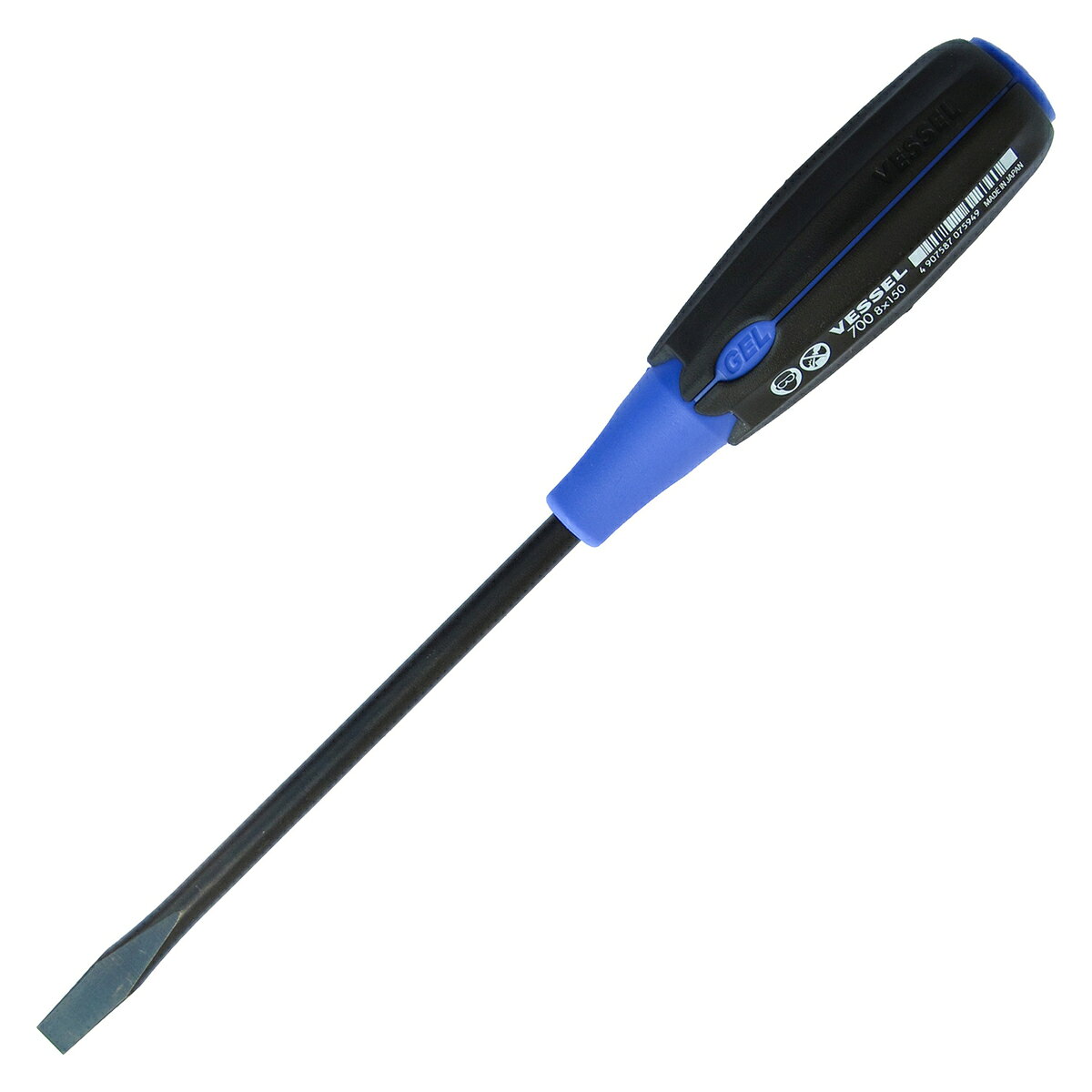 ブランド名 ベッセル 商品名 ベッセル [VESSEL] スーパークッションドライバー　−8×150mm　No.700 -8x150 特長 ・手に抜群のフィット感のスーパークッショングリップ ・手の痛さを解消 ・軸は強靭で耐久性に優れたクロ...