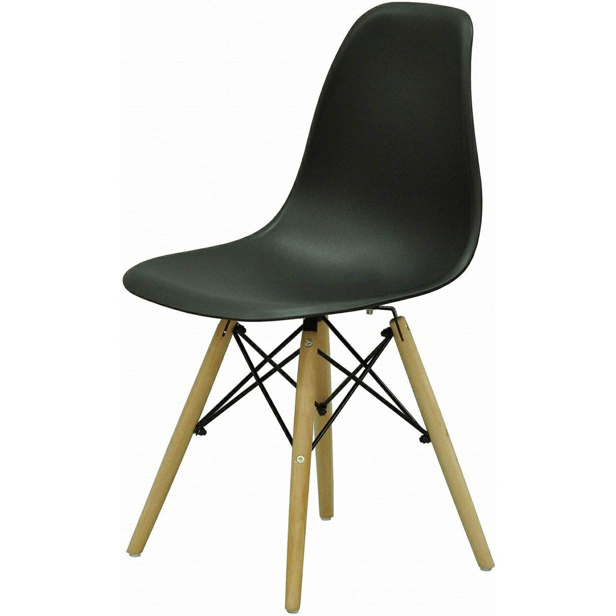 仕様 色:ブラック 製品サイズ(約):幅46×奥行52×高さ82.5cm 座面高さ:45.5cm 製品重量(約):3.55kg 耐荷重(約):90kg 主材:脚/ビーチ材、座面/ポリプロピレン お客様組立品 商品説明 おしゃれな形状でお部屋...