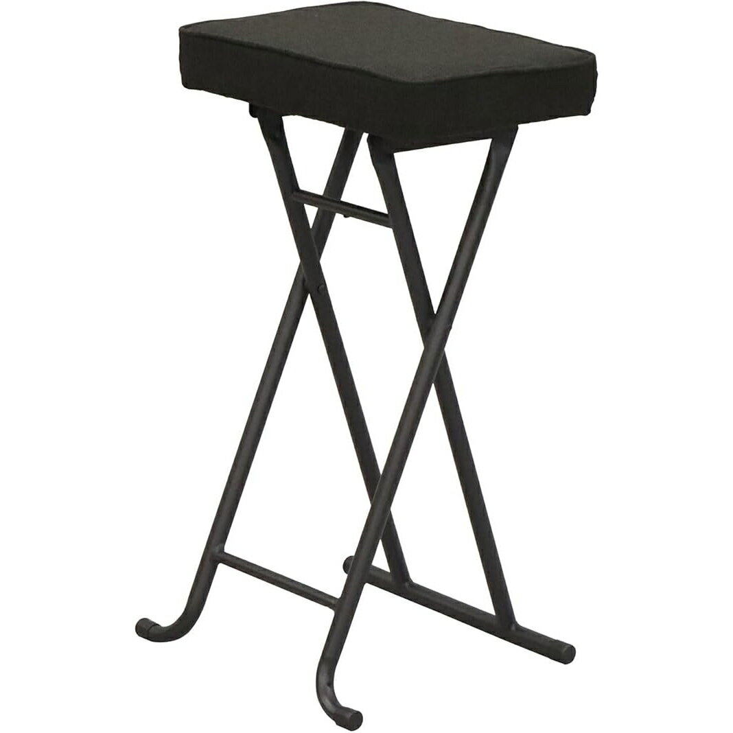 仕様 色:ブラック 製品サイズ(約):幅35×奥行29×高さ63.5cm 座面高さ:63.5cm 座面サイズ(約):幅35.8×奥行25.4×厚さ6.2cm 折りたたみ時厚み:11.5cm 製品重量(約):2.4kg 耐荷重(約):80kg...