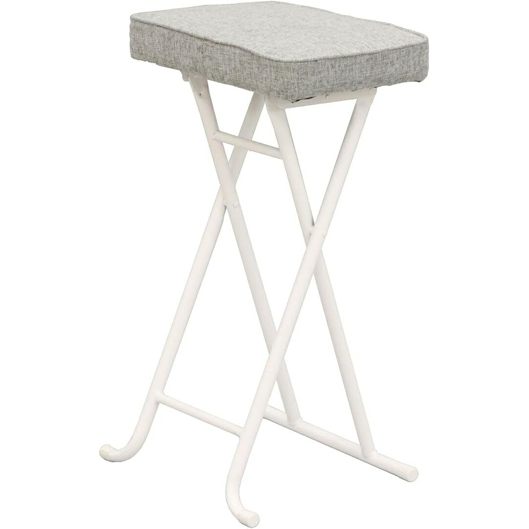 仕様 色:グレー 製品サイズ(約):幅35×奥行29×高さ63.5cm 座面高さ:63.5cm 座面サイズ(約):幅35.8×奥行25.4×厚さ6.2cm 折りたたみ時厚み:11.5cm 製品重量(約):2.4kg 耐荷重(約):80kg ...