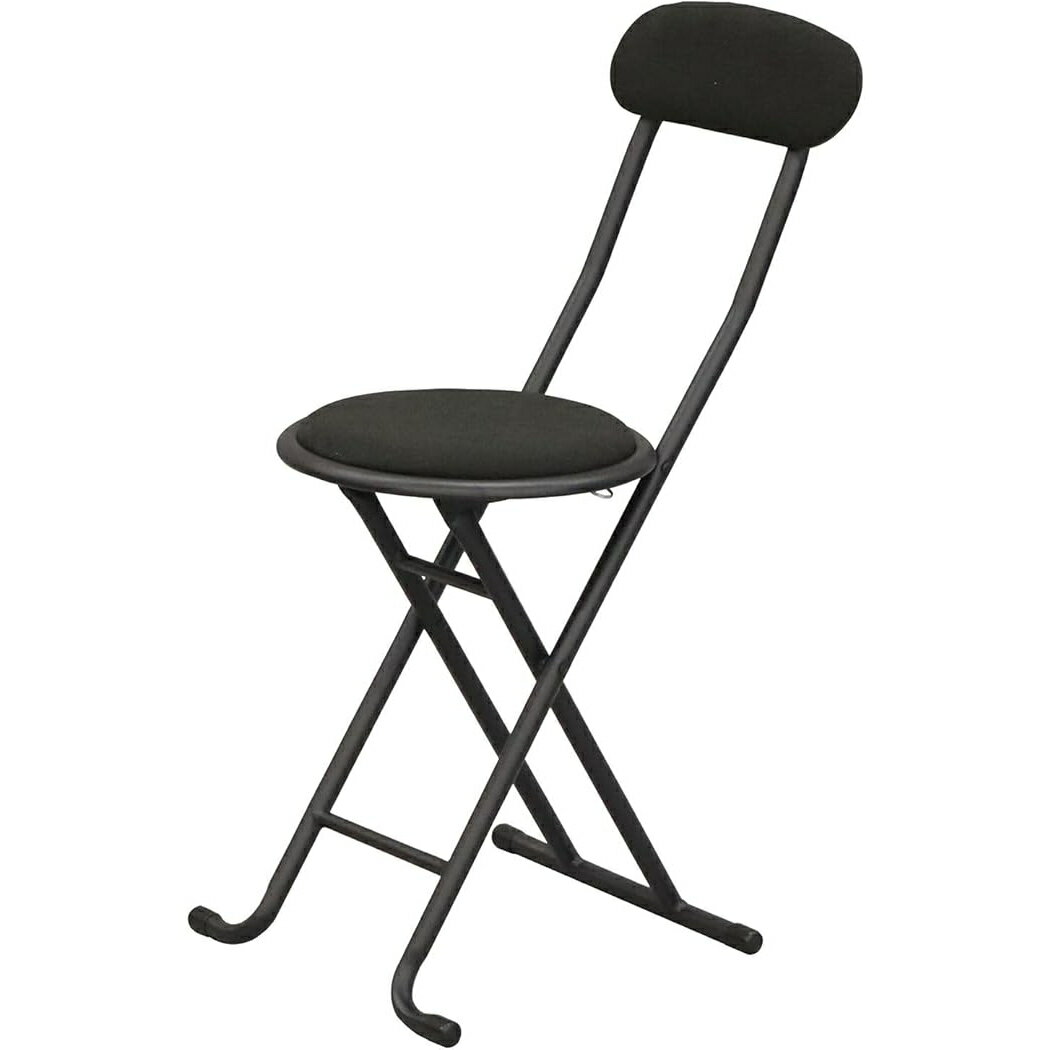 仕様 色:ブラック 製品サイズ(約):幅33.5×奥行46.5×高さ75.4cm 座面高さ:44.5cm 座面サイズ(約):幅27×奥行27×厚さ1.8cm 背もたれサイズ(約):幅29×高さ11×厚さ1.8cm 折りたたみ時厚み:8cm ...