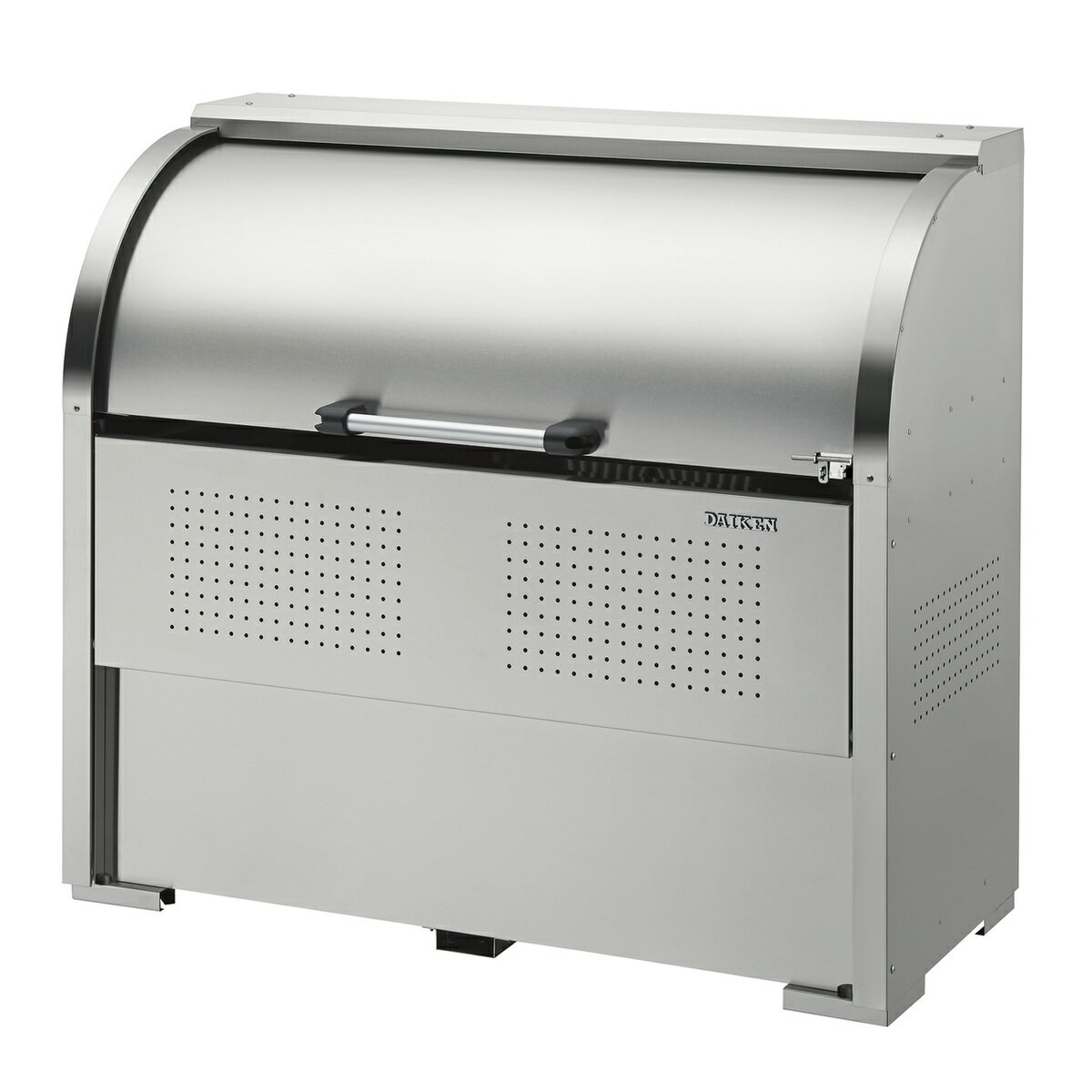 仕様 ステンレスタイプ 容量:650L 外寸サイズ(mm):幅1300×奥行600×高さ1160 アンカー付属 お客様組立品 商品説明 サビに強い高耐ステンレス製。 デッドスペースが少なく、誰でも操作しやすい回転式扉。 ロータリーダンパー搭...