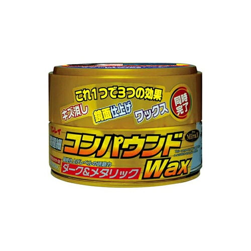 仕様 容量:180g 用途・塗装塗色:塗装の保護及びつや出し・黒、赤、青、緑等、濃色のパール、マイカ、メタリック及びソリッド塗装 成分・含有量:カルナバろう、合成木ろう、石油系溶剤(約40％)、研磨剤 形式:半ねり 付属品:スポンジ1個 商...