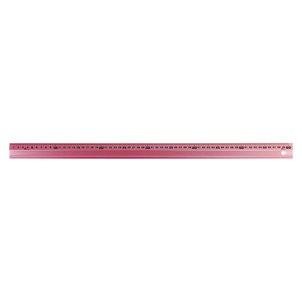 仕様 目盛:メートル目盛 長さの許容差:±0.28mm 材質:本体/アルミ、スベリ止/スポンジ 製品サイズ(mm) 幅×奥行×高さ:35×610×5 製品重量(g) 106 商品説明 長さの測定/カッティング定規/溝引きとして使用する直尺で...