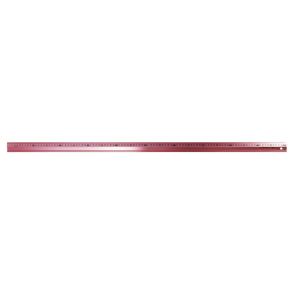 仕様 目盛:メートル目盛 長さの許容差:±0.40mm 材質:本体/アルミ、スベリ止/スポンジ 製品サイズ(mm) 幅×奥行×高さ:35×1010×5 製品重量(g) 173 商品説明 長さの測定/カッティング定規/溝引きとして使用する直尺...