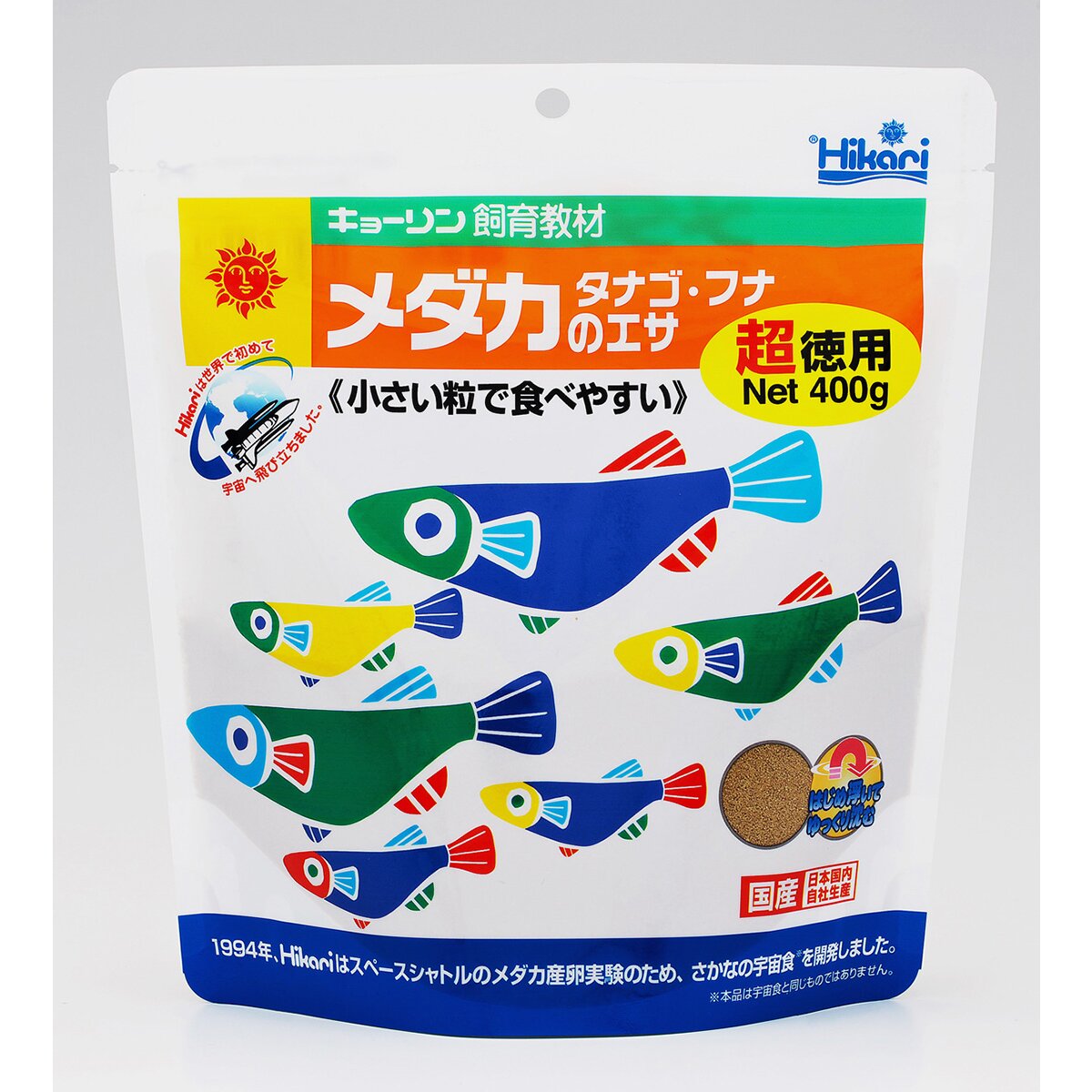 仕様 使用原料:フィッシュミール、小麦粉、大豆ミール、ビール酵母、グルテンミール、ガーリック、海藻粉末、粘結剤(ポリアクリル酸Na)、ビタミン類(塩化コリン,E,C,イノシトール,B5,B2,A,B1,B6,B3,葉酸,D3,ビオチン)、ミ...