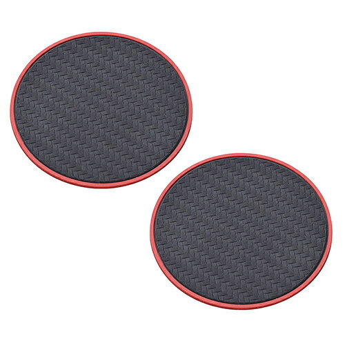 仕様 製品サイズ(約):H68×W68×D1.6mm 素材:シリコーン 入り数:2枚入り 商品説明 純正ドリンクポケットの底に敷くだけでドリンクのカタカタ音を防止します。 カーボン調のドリンクポケット底面用マットです。 ダッシュボードやトレ...