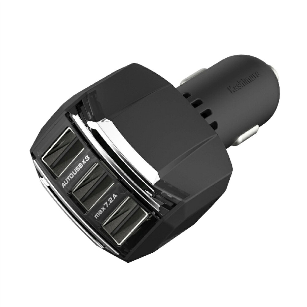 仕様 DC12V/DC24V車対応 入力電圧:DC12V/24V マイナスアース車 出力電圧:DC5V 出力電流:2.4A×3ポート/合計最大7.2A(7200mA) 使用温度範囲:0~35℃ 本体サイズ/重量(約):41W×32H×88D...