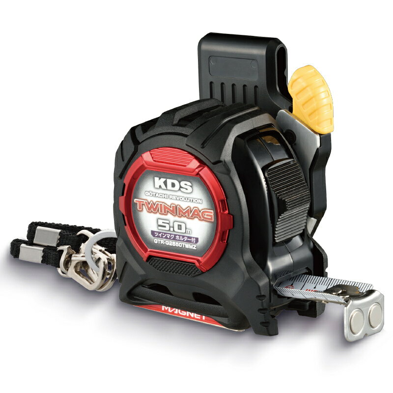 仕様 用途:軽天・鉄骨作業でのピッチ採寸に サイズ(約):D67×W95×H100mm(ホルダーを含む) 重量(約):460g(ホルダーを含む) テープのホワイトテープ(立ち2.6m以上)/5m/ナイロンコートテープ 目盛りの左基点目盛/J...