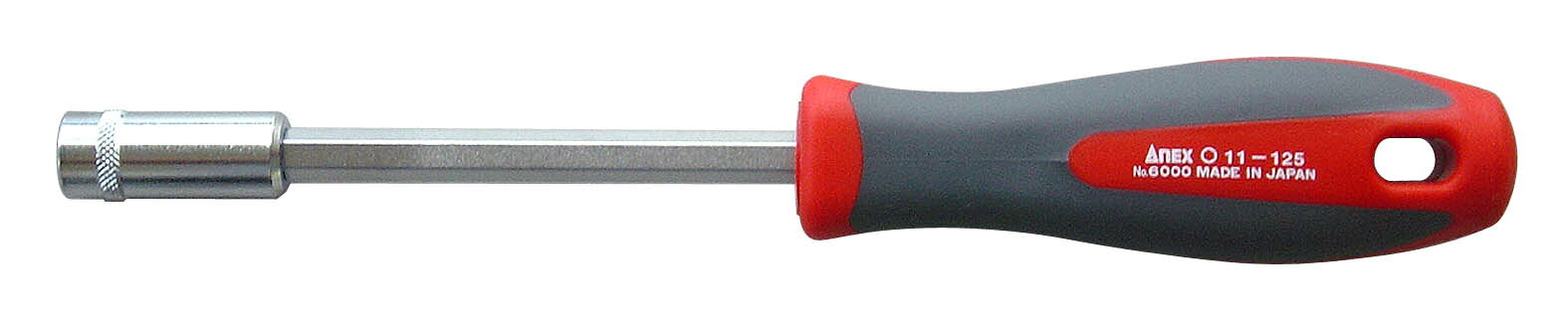仕様用途：ボルト・ナット回し等対辺：11mmボックス外径：15mm軸長：125mm軸径：8mm全長：245mm四角断面形状耐薬品・油 製品サイズ(mm)縦×横×高さ：245×35×35 生産国日本 モンキ−レンチなどで挟める六角軸ブレ−ド。...