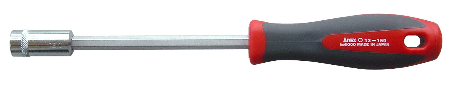 仕様用途：ボルト・ナット回し等対辺：12mmボックス外径：17mm軸長：150mm軸径：8mm全長：270mm四角断面形状耐薬品・油 製品サイズ(mm)縦×横×高さ：270×35×35 生産国日本 モンキ−レンチなどで挟める六角軸ブレ−ド。...